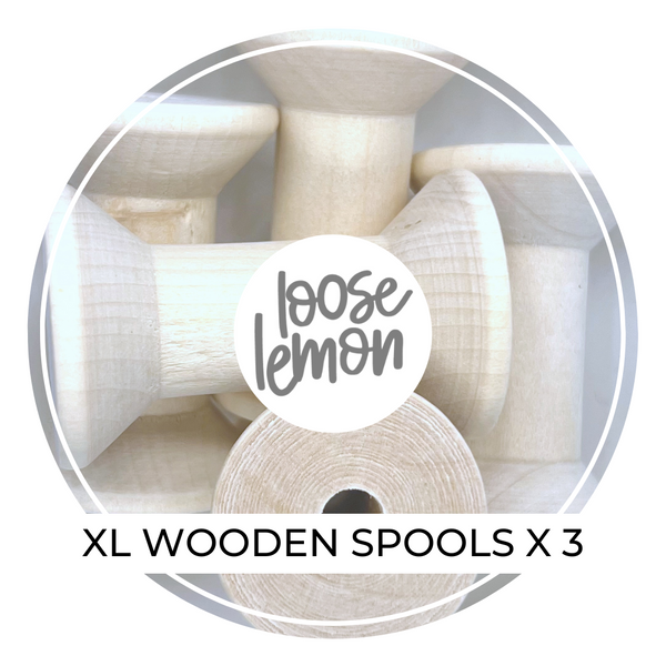 Wooden Spools - Loose Lemon Crafts