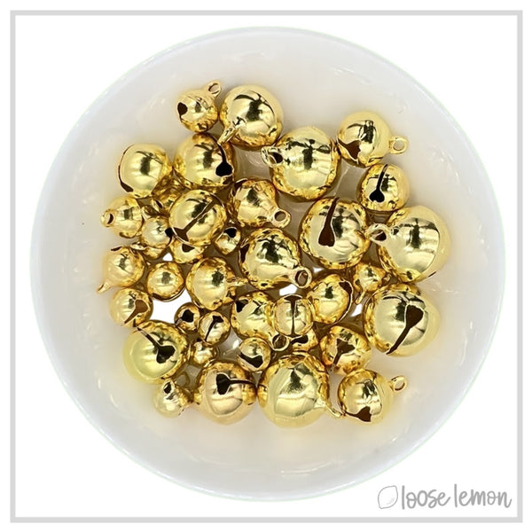 Mixed Size Bells | Gold - Loose Lemon Crafts