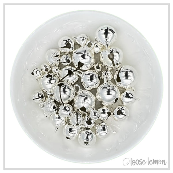 Mixed Size Bells | Silver - Loose Lemon Crafts