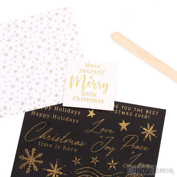 Hearth + Home | Foil Rub Ons (2 Sheets) - Loose Lemon Crafts